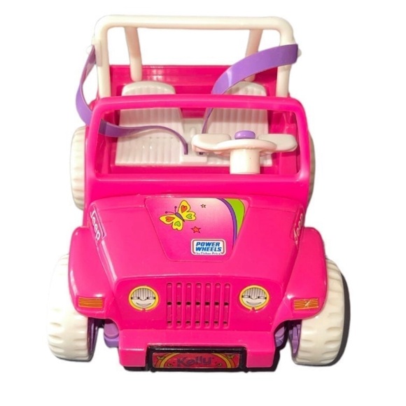 Mattel | Toys | Barbie Kelly Pink Power Wheels Jeep For Dolls | Poshmark